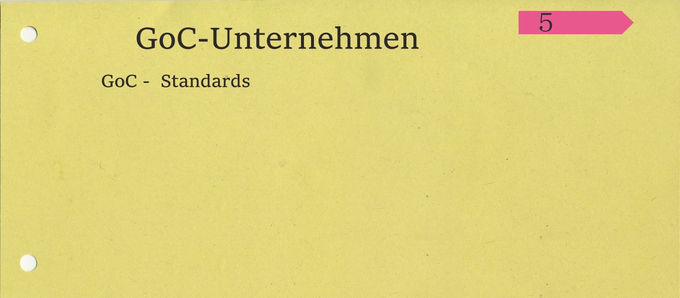 GoC - Struktur, Aufbau , Abteilungen, Components